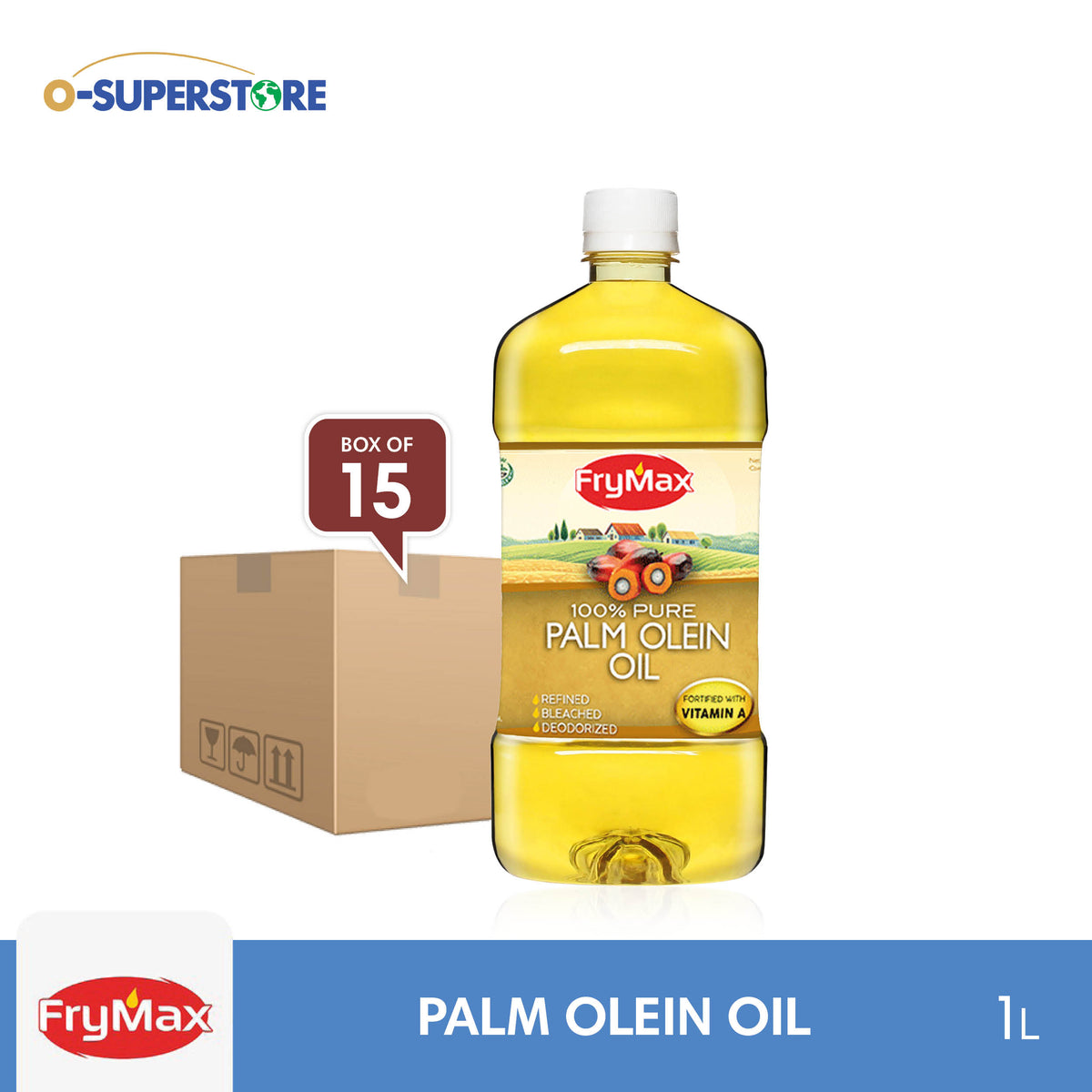 Frymax Palm Olein Oil 1L x 15 - Case — O-SUPERSTORE