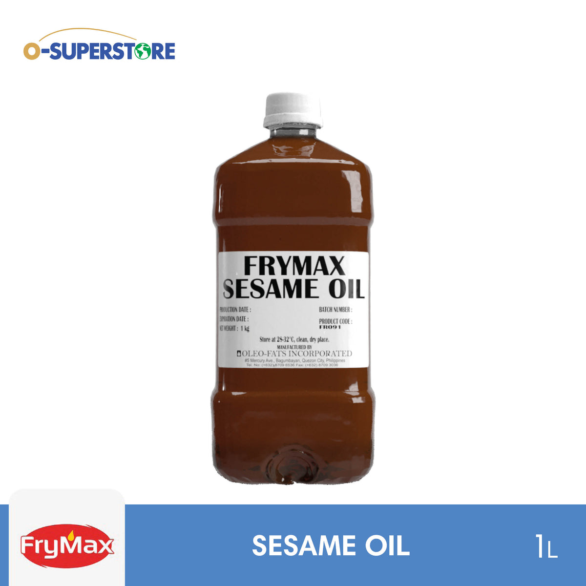 Frymax Sesame Oil 1kg — O-SUPERSTORE