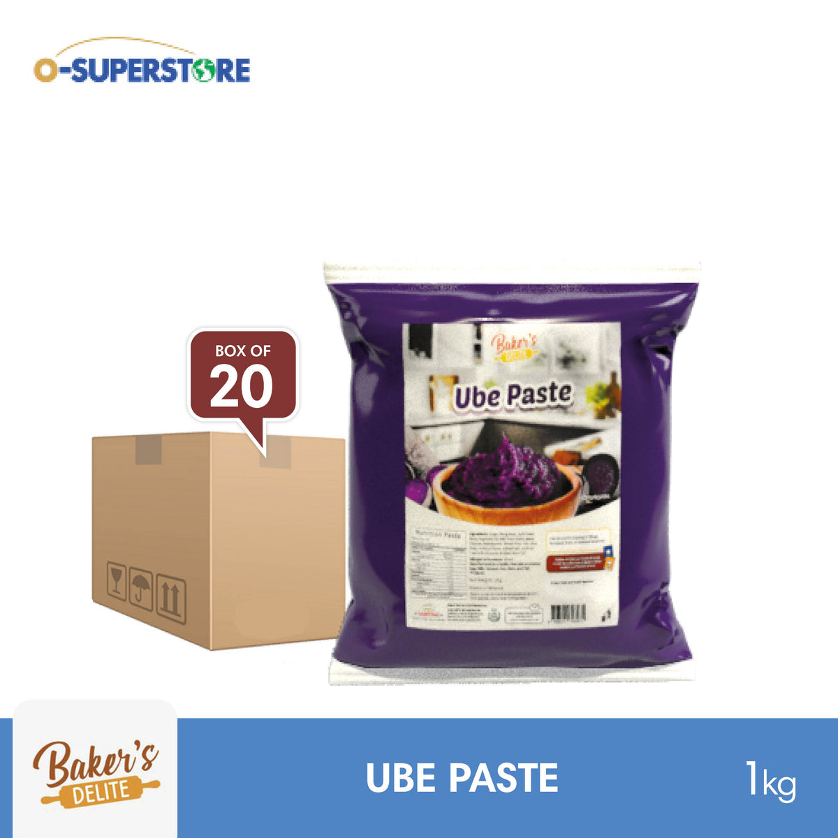 Baker's Delite Ube Paste 1kg x 20 - Case — O-SUPERSTORE