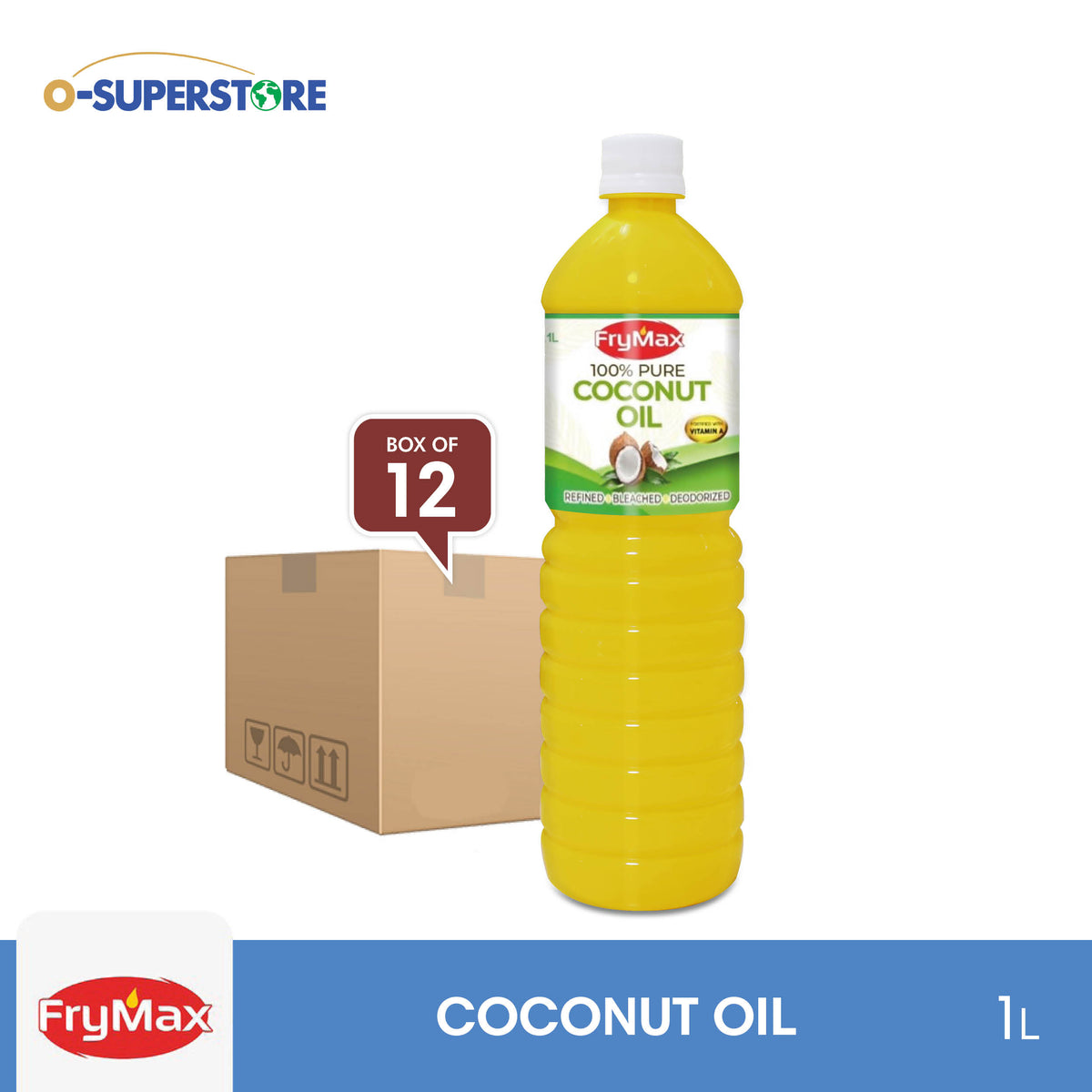 Frymax Coconut Oil 1L x 12 - Case — O-SUPERSTORE