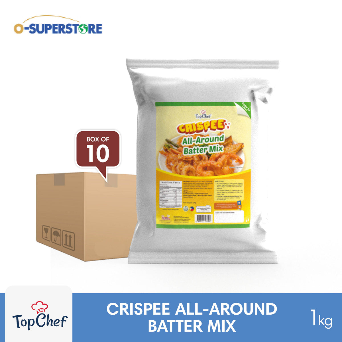 TopChef Crispee All-Around Batter Mix 1kg x 10 - Case — O-SUPERSTORE