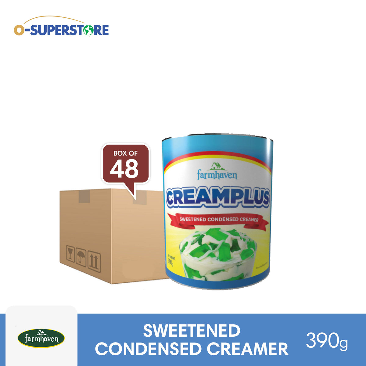 Farmhaven Creamplus Sweetened Condensed Creamer 390g x 48 - Case — O ...