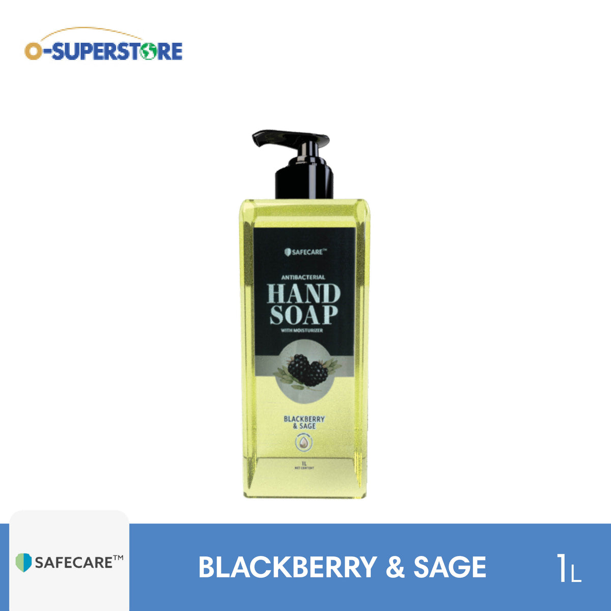 Safecare Antibacterial Hand Soap - Blackberry & Sage 1L / 1 Liter — O ...