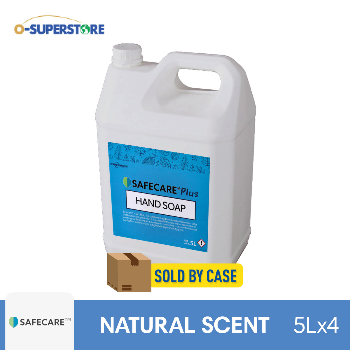 Safecare Plus Hand Soap 5L x 4 - Case — O-SUPERSTORE